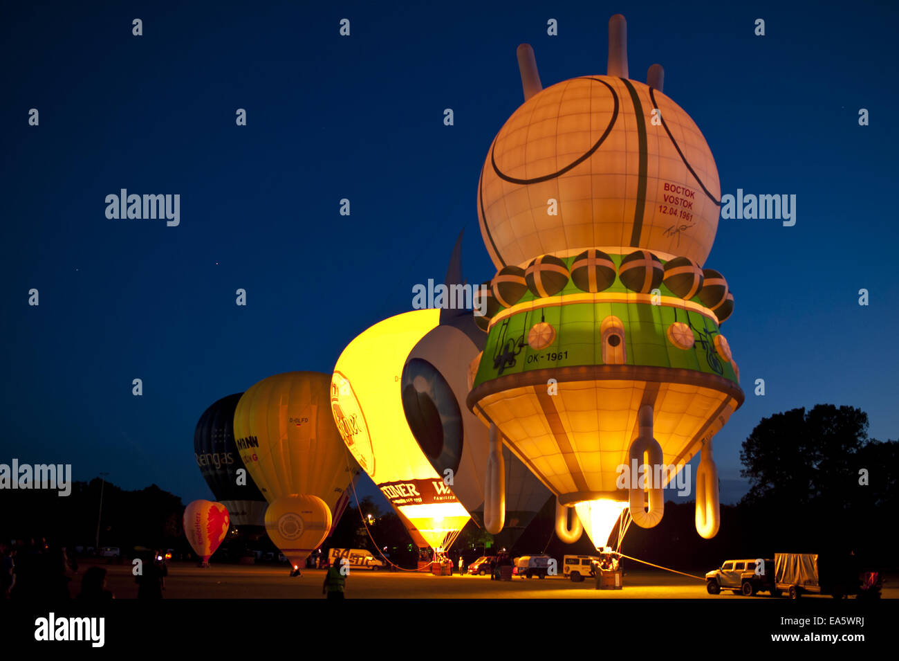Balloon Sail 2014 in Kiel Stock Photo - Alamy