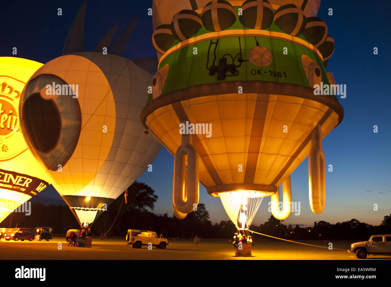 Balloon Sail 2014 in Kiel Stock Photo - Alamy