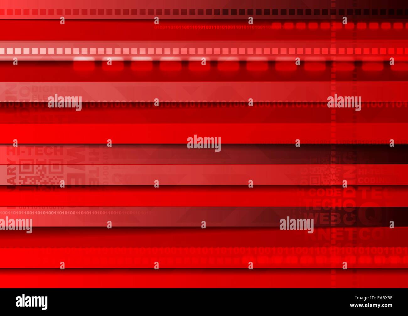 Bright red tech background Stock Photo - Alamy