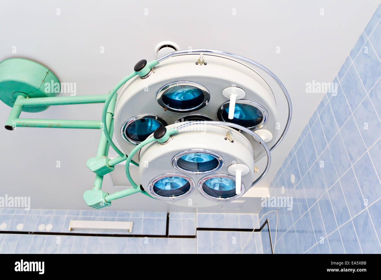 Hospital chamber interior with lamps Stock Photo - Alamy