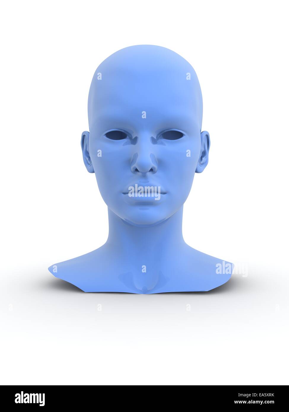 blue metallic 3d human model. digitally generated image Stock Photo - Alamy