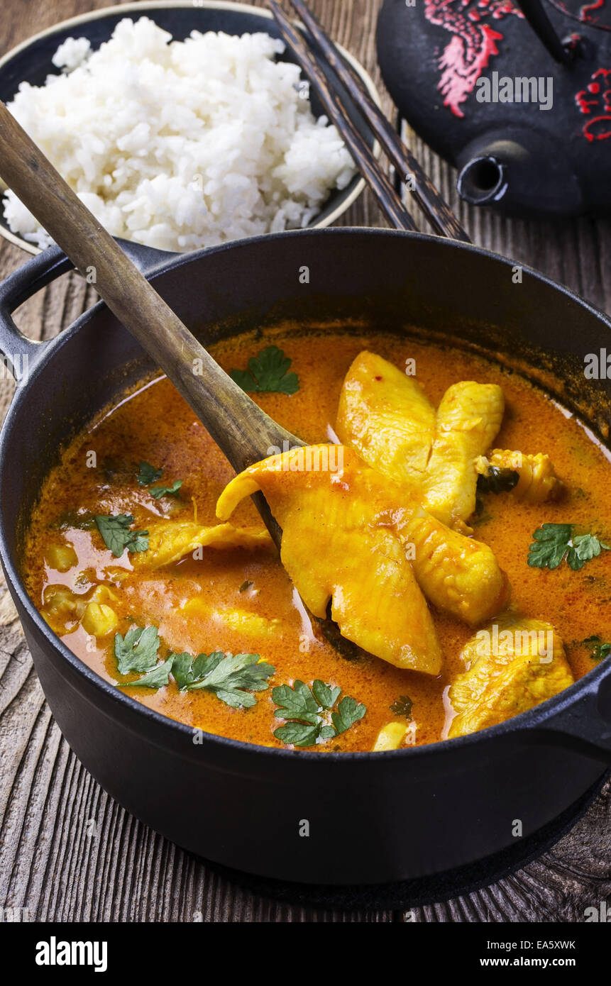 Fish curry and rice hi-res stock photography and images - Alamy