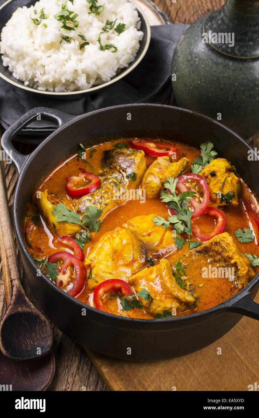 Fish stew with saffron hi-res stock photography and images - Alamy