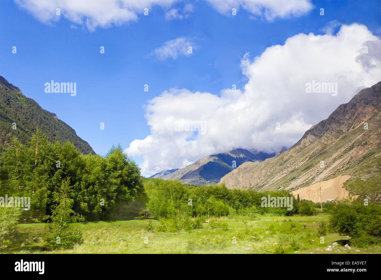 Green caucasus mountains hi-res stock photography and images - Alamy