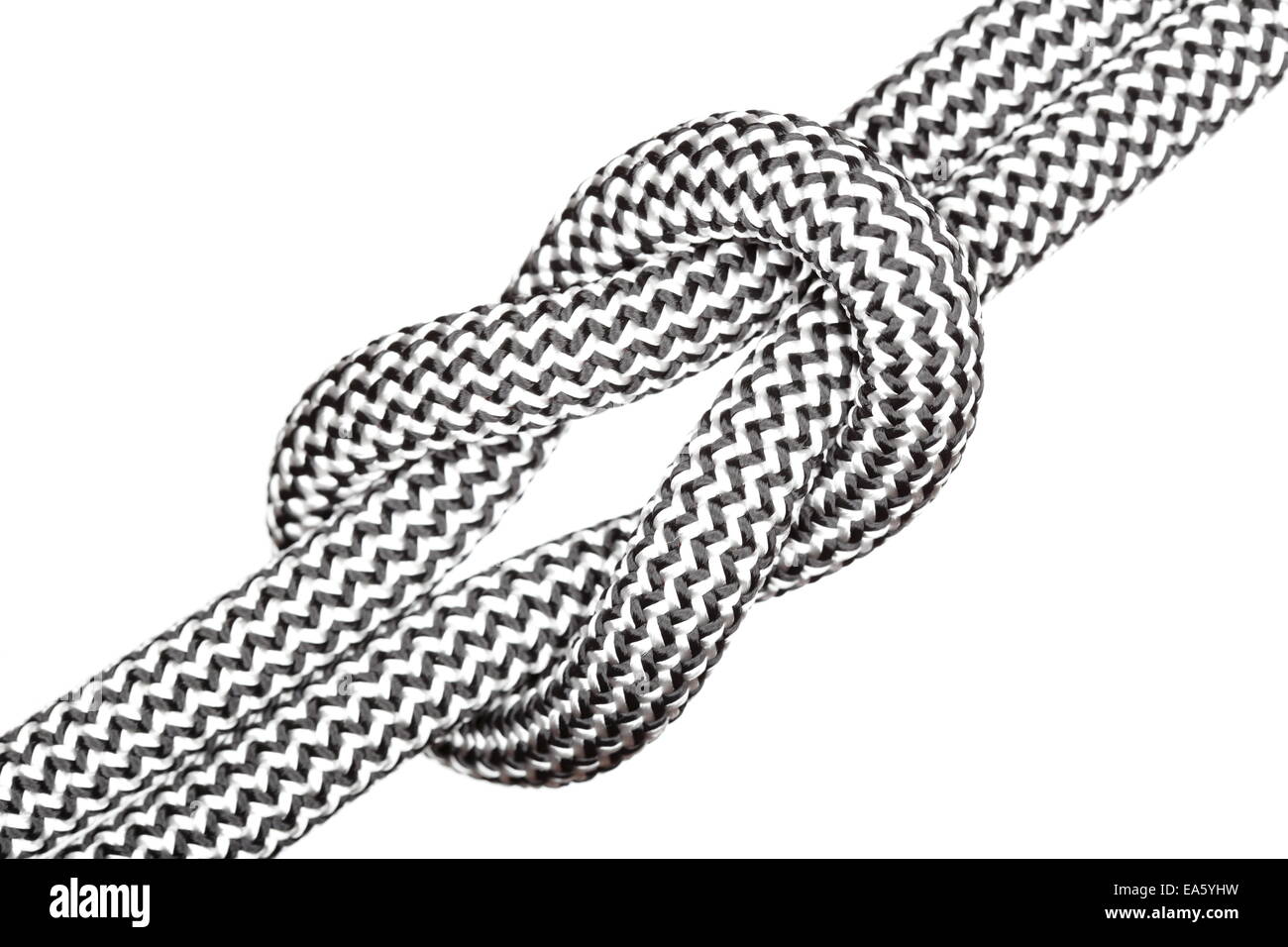 rope connection on white background Stock Photo - Alamy