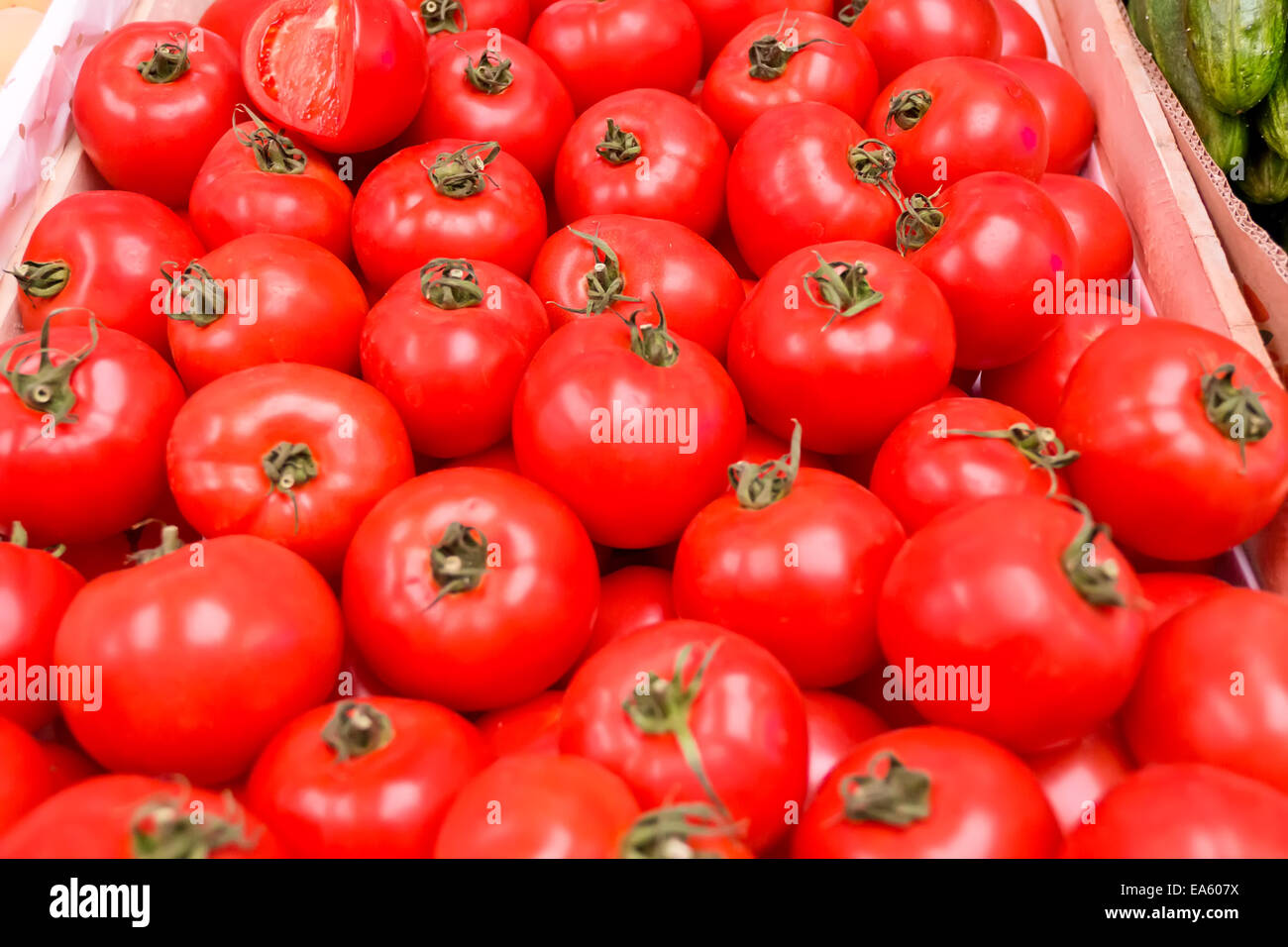 Background with fresh tomatos Stock Photo - Alamy