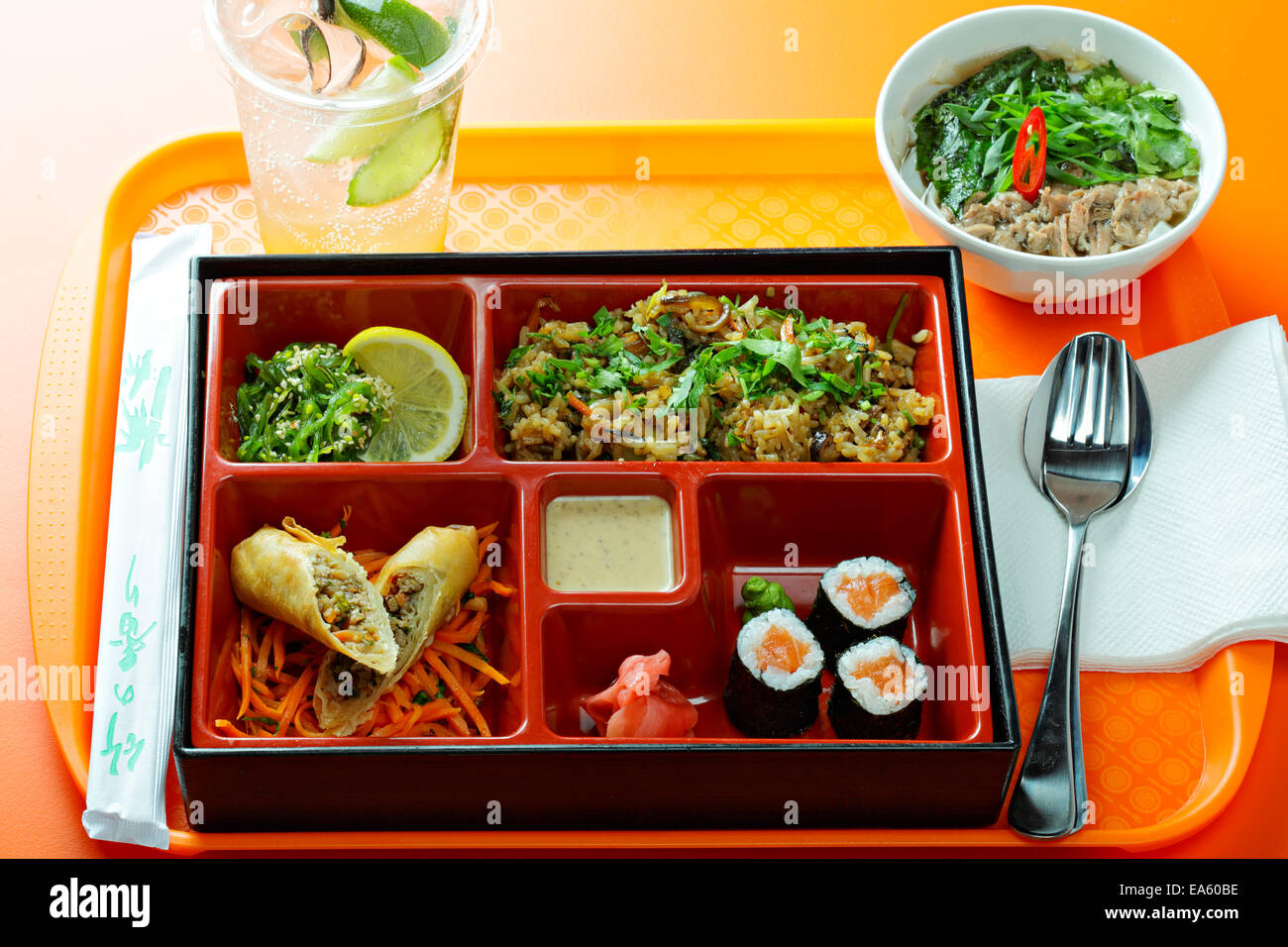 Combo lunch box Stock Photo - Alamy