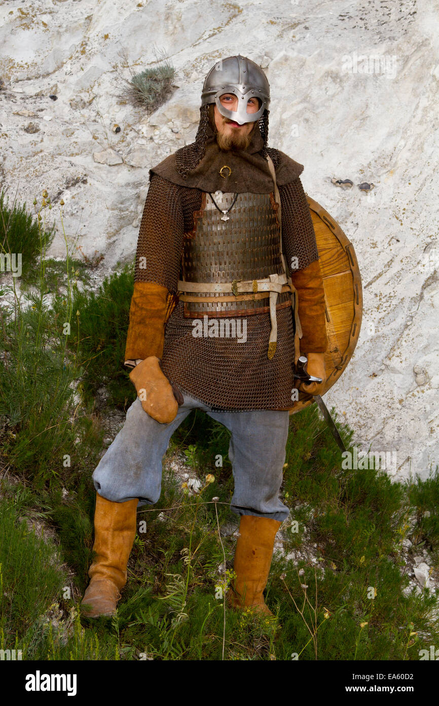 Knight on a rock Stock Photo - Alamy