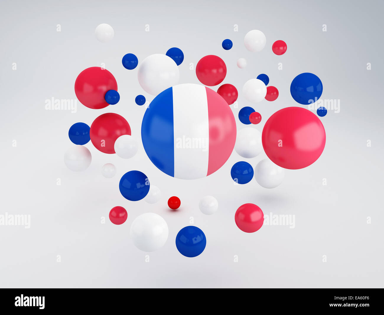 National flag of france on sphere Stock Photo - Alamy