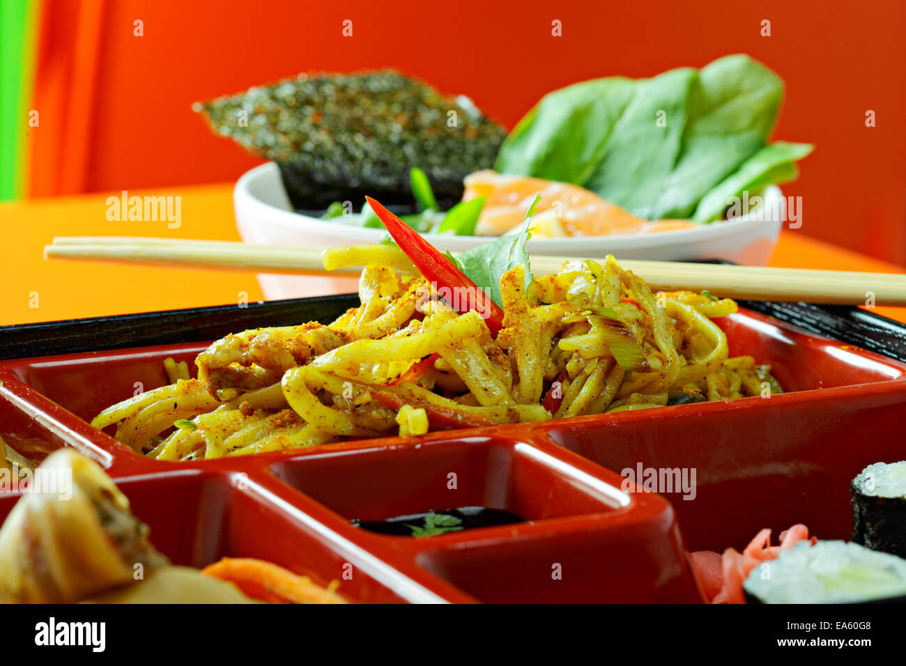 Lunch in cafe Stock Photo - Alamy