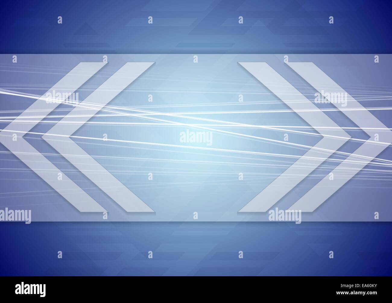 Blue hi tech corporate design arrows hi-res stock photography and ...