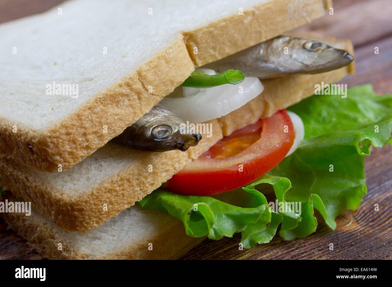 sandwiches with anchovies Stock Photo - Alamy