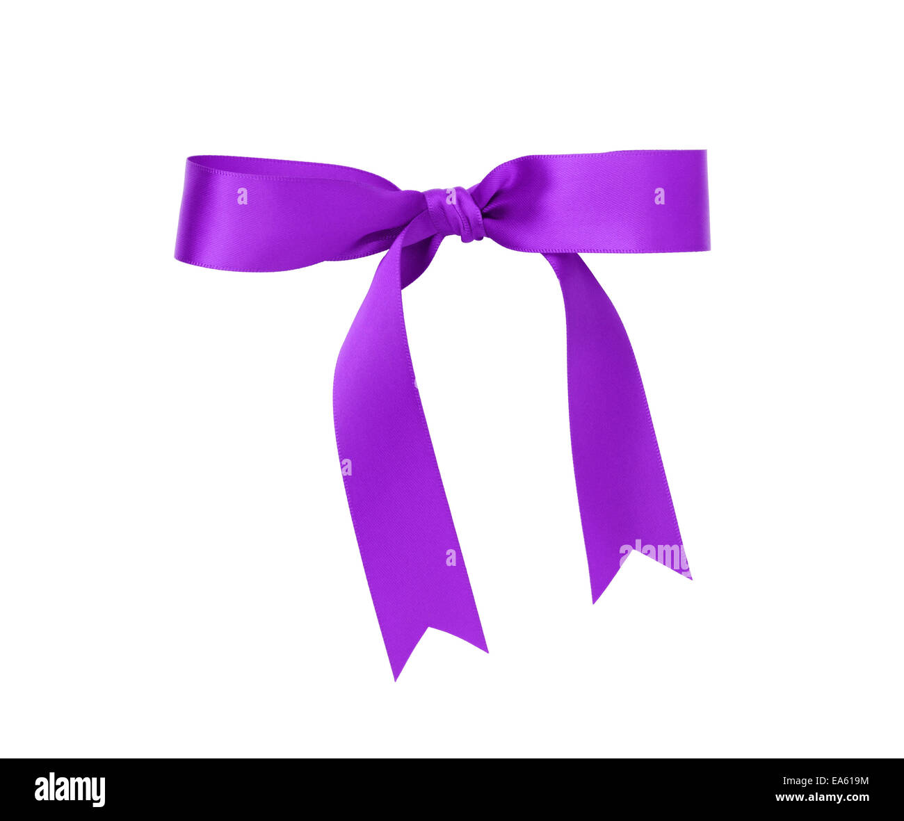 classic purple ribbon bow, isolated on white Stock Photo - Alamy
