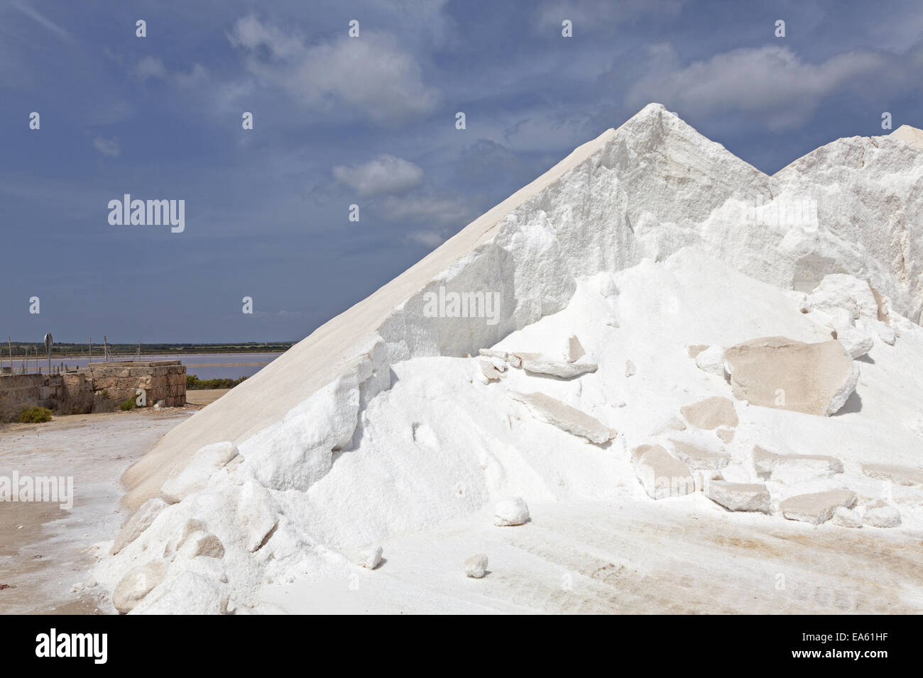 Sea salt production in Mallorca Stock Photo - Alamy