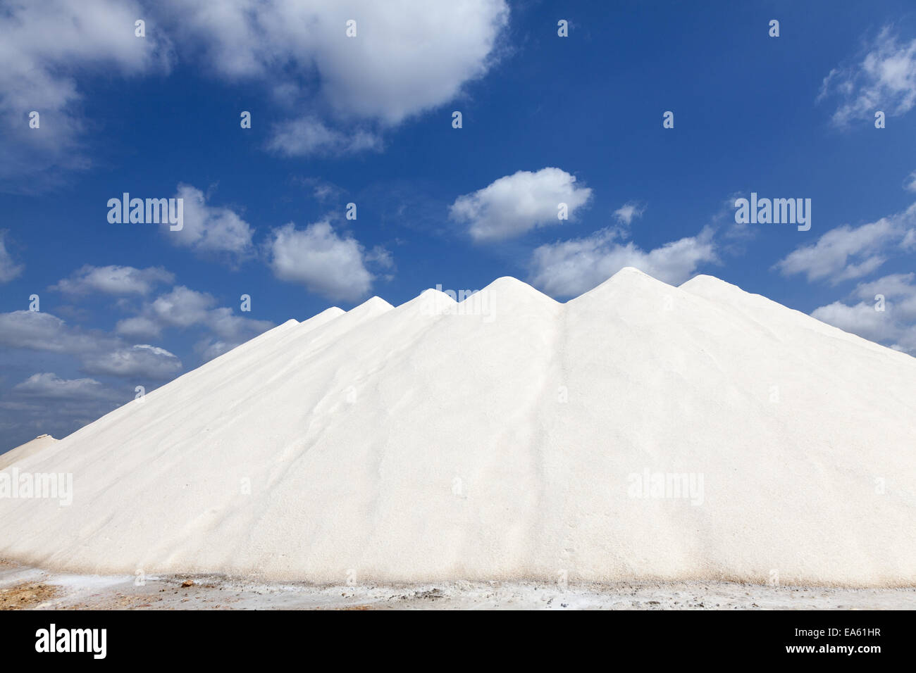 Salt mountains on Mallorca Stock Photo - Alamy