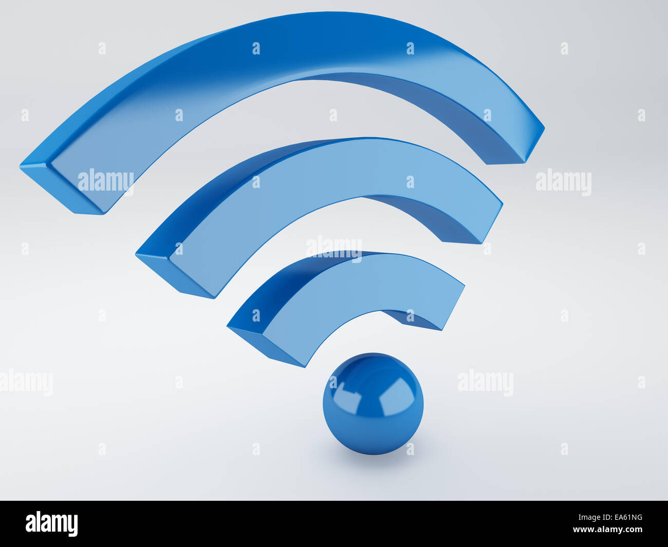 wifi icon. 3d illustration Stock Photo - Alamy
