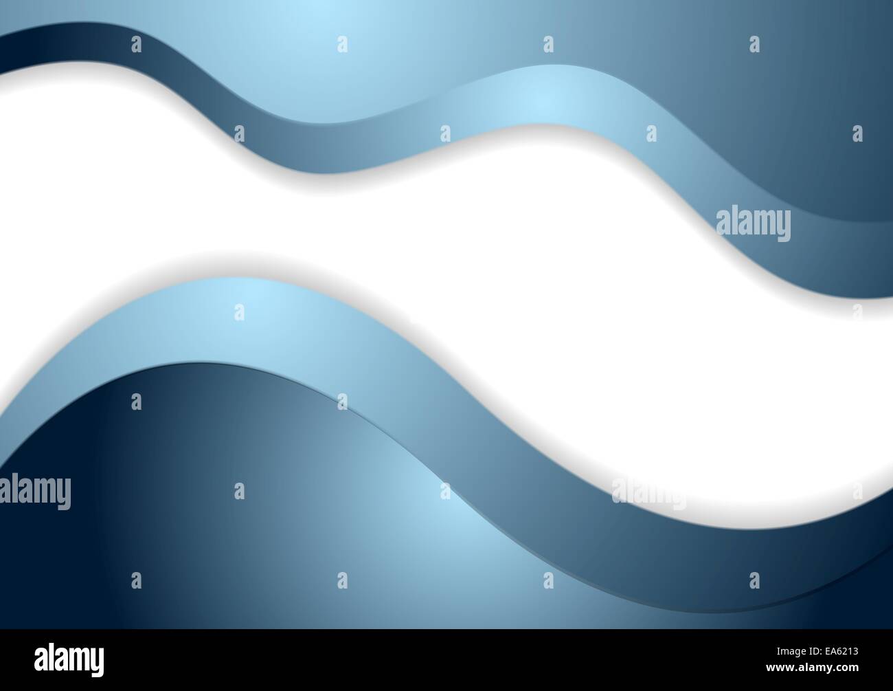 Corporate blue wavy design Stock Photo - Alamy