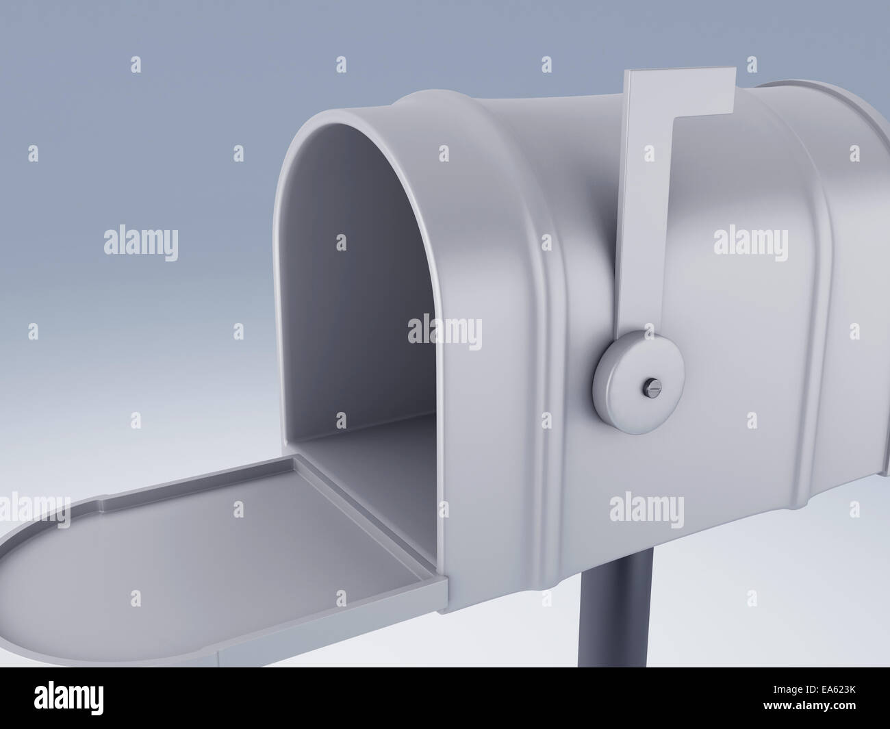 opened white mail box Stock Photo - Alamy