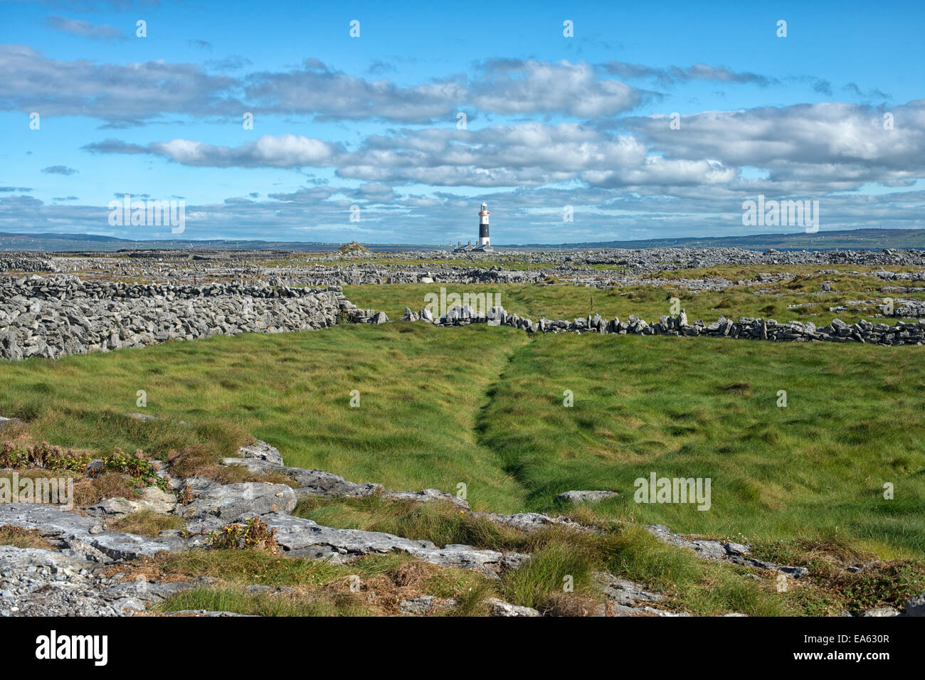 lighthouse of inisheer Stock Photo - Alamy