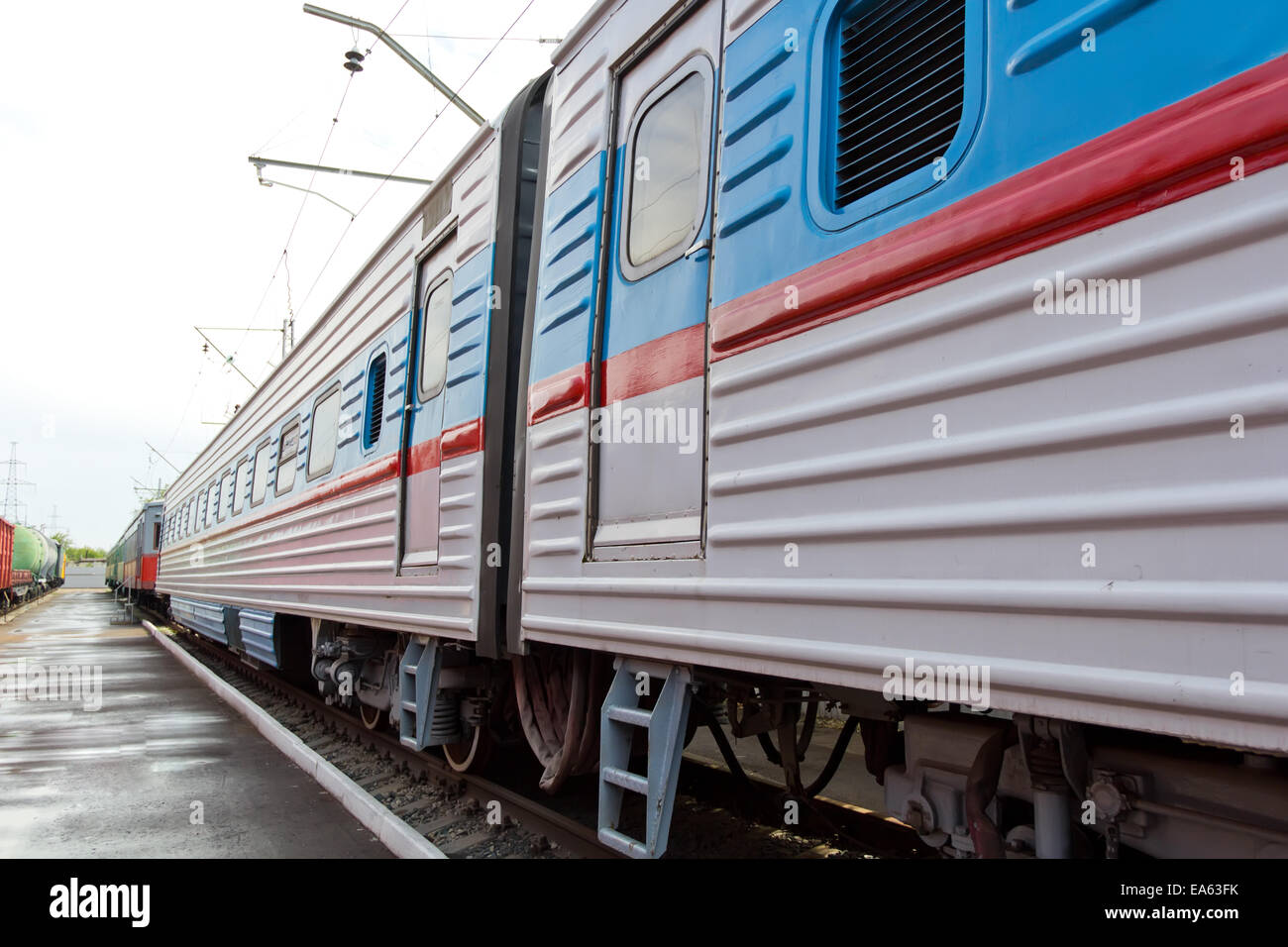 Rail road coach Stock Photo - Alamy