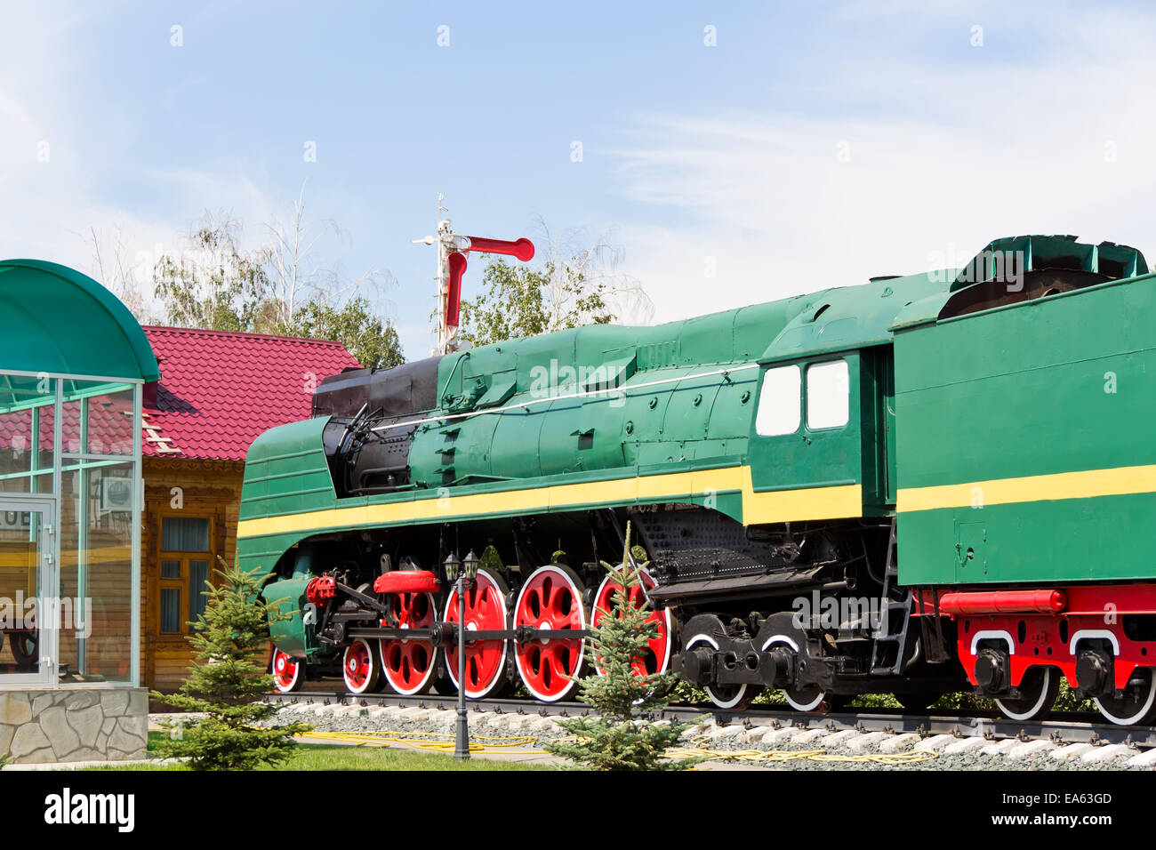 Rail road locomotive Stock Photo - Alamy