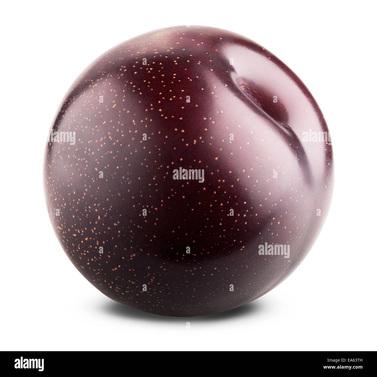 Red plum fruit Stock Photo - Alamy