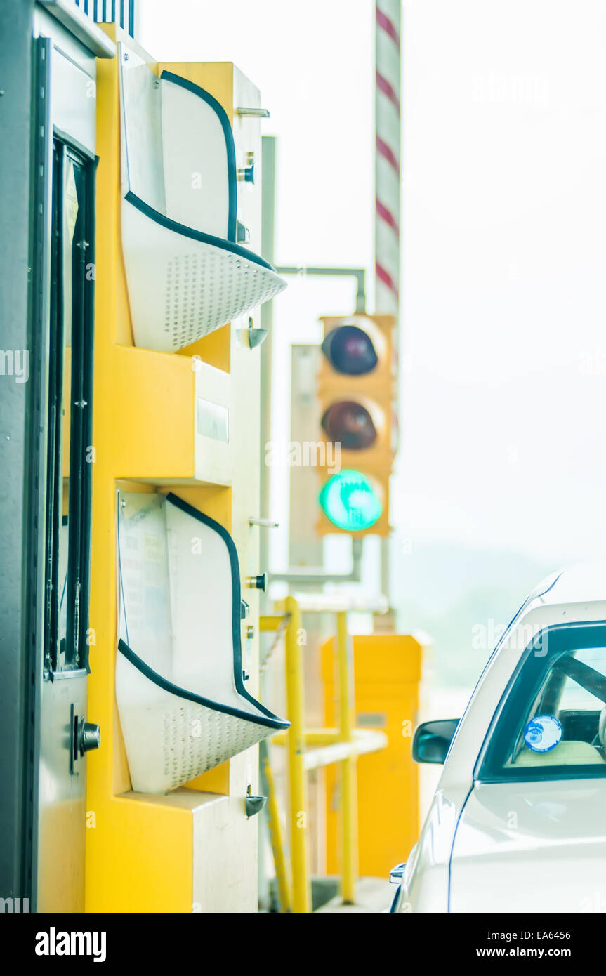 paying highway road toll Stock Photo - Alamy