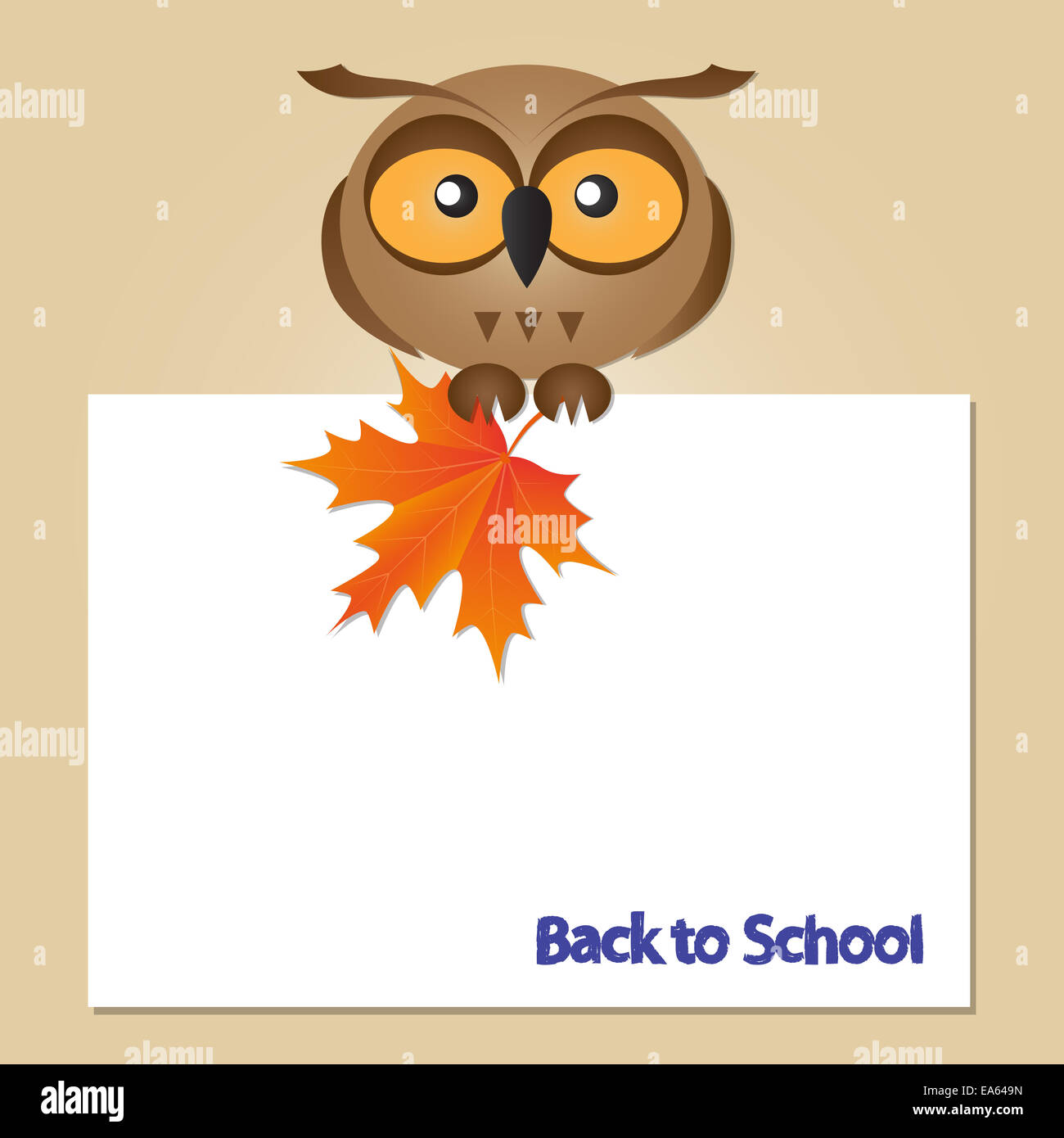 funny owl card Stock Photo - Alamy