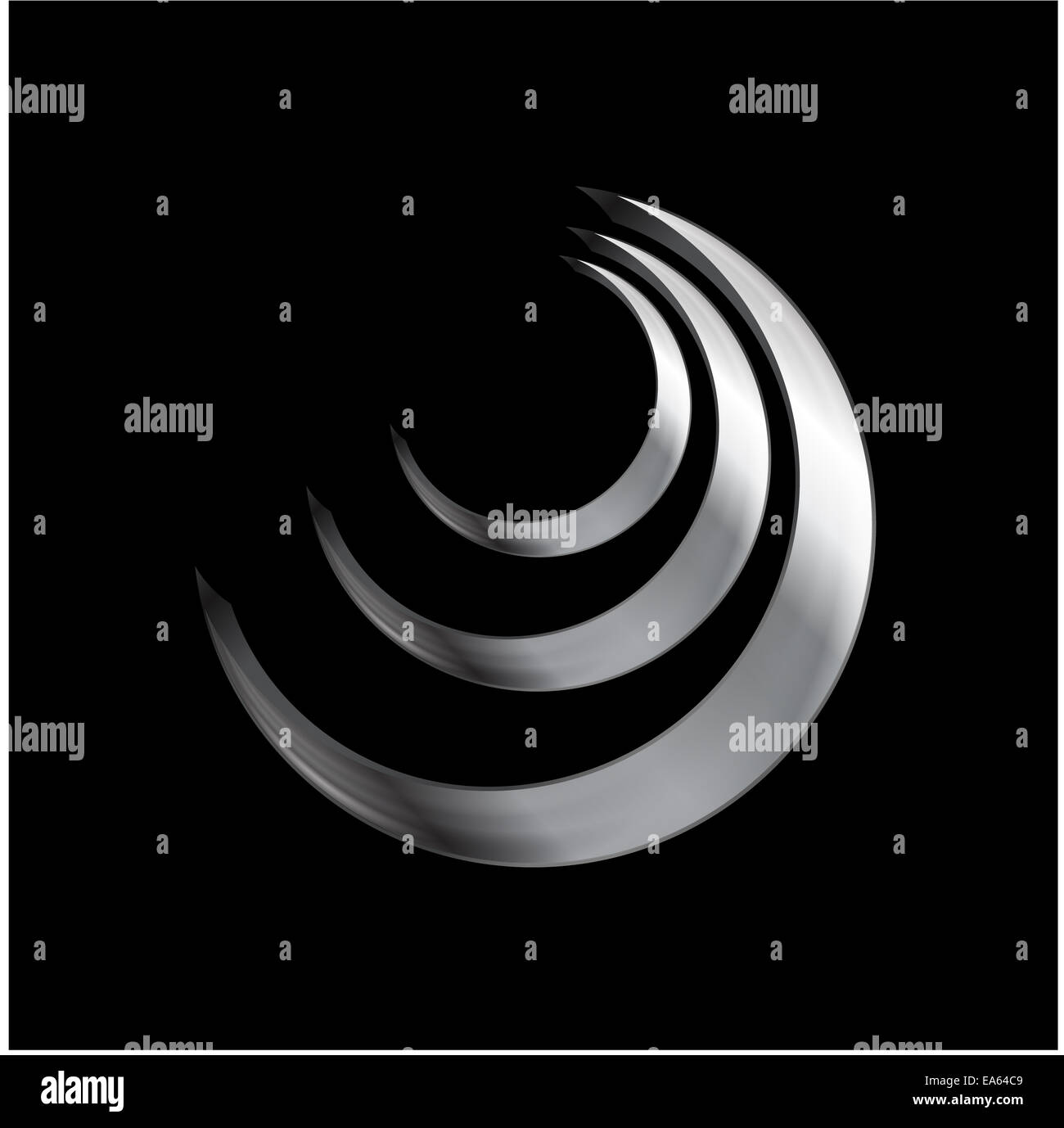 Metallic logo element Stock Photo - Alamy