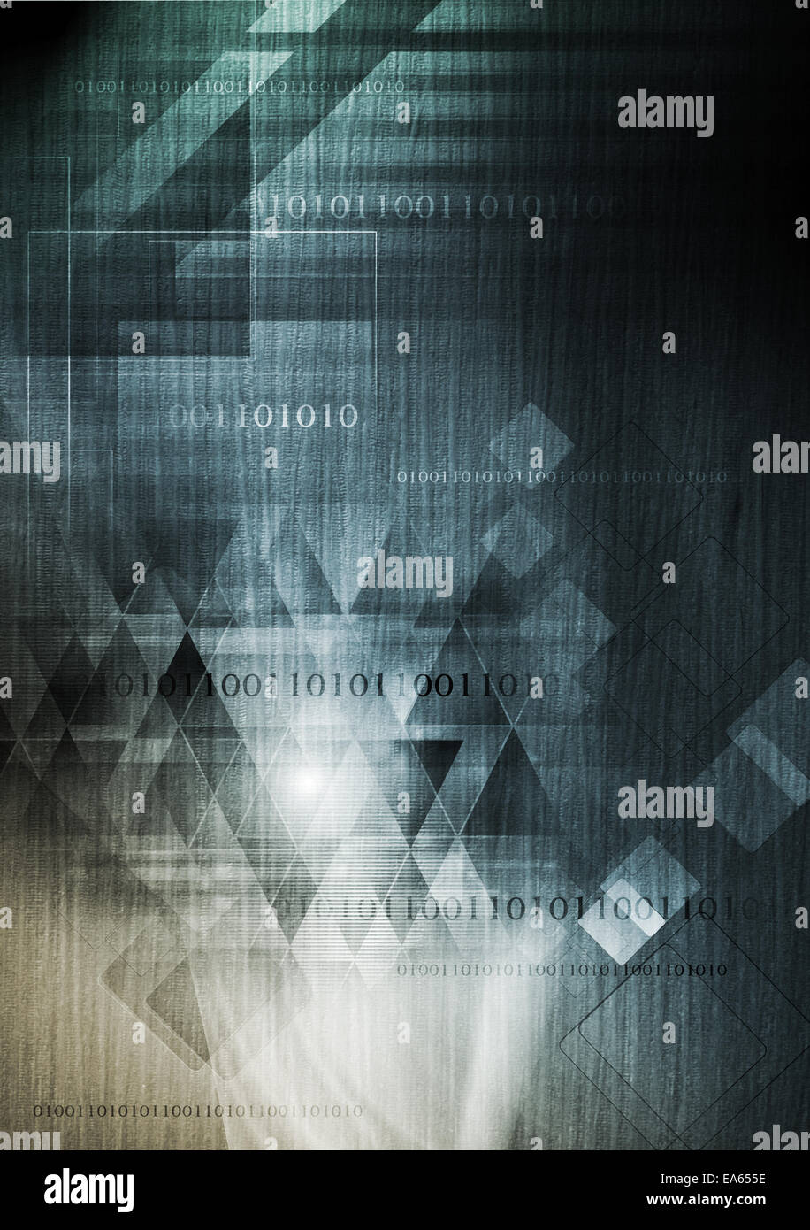 Hi-tech background with wooden texture Stock Photo - Alamy