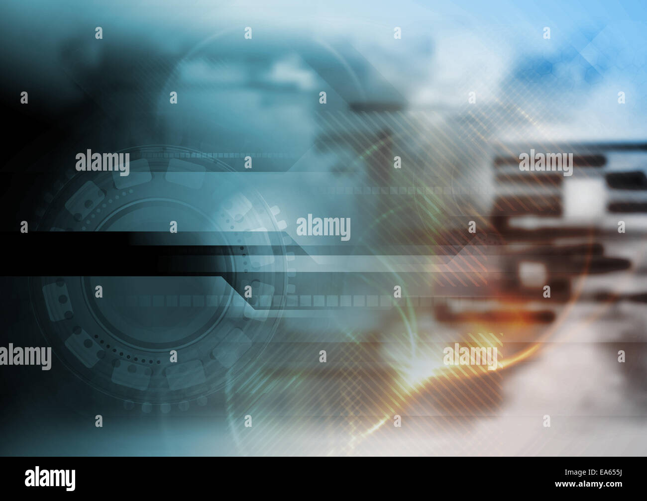 Abstract tech colorful background Stock Photo - Alamy