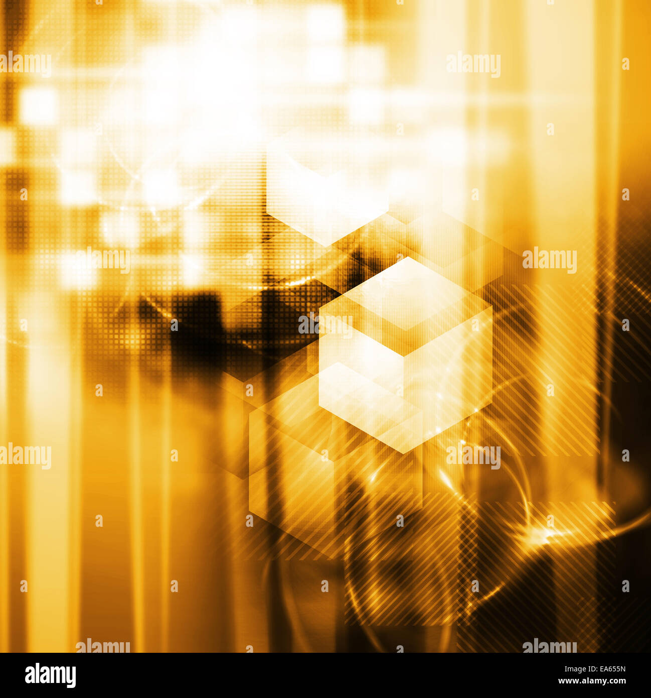 Hi-tech bright yellow background Stock Photo - Alamy