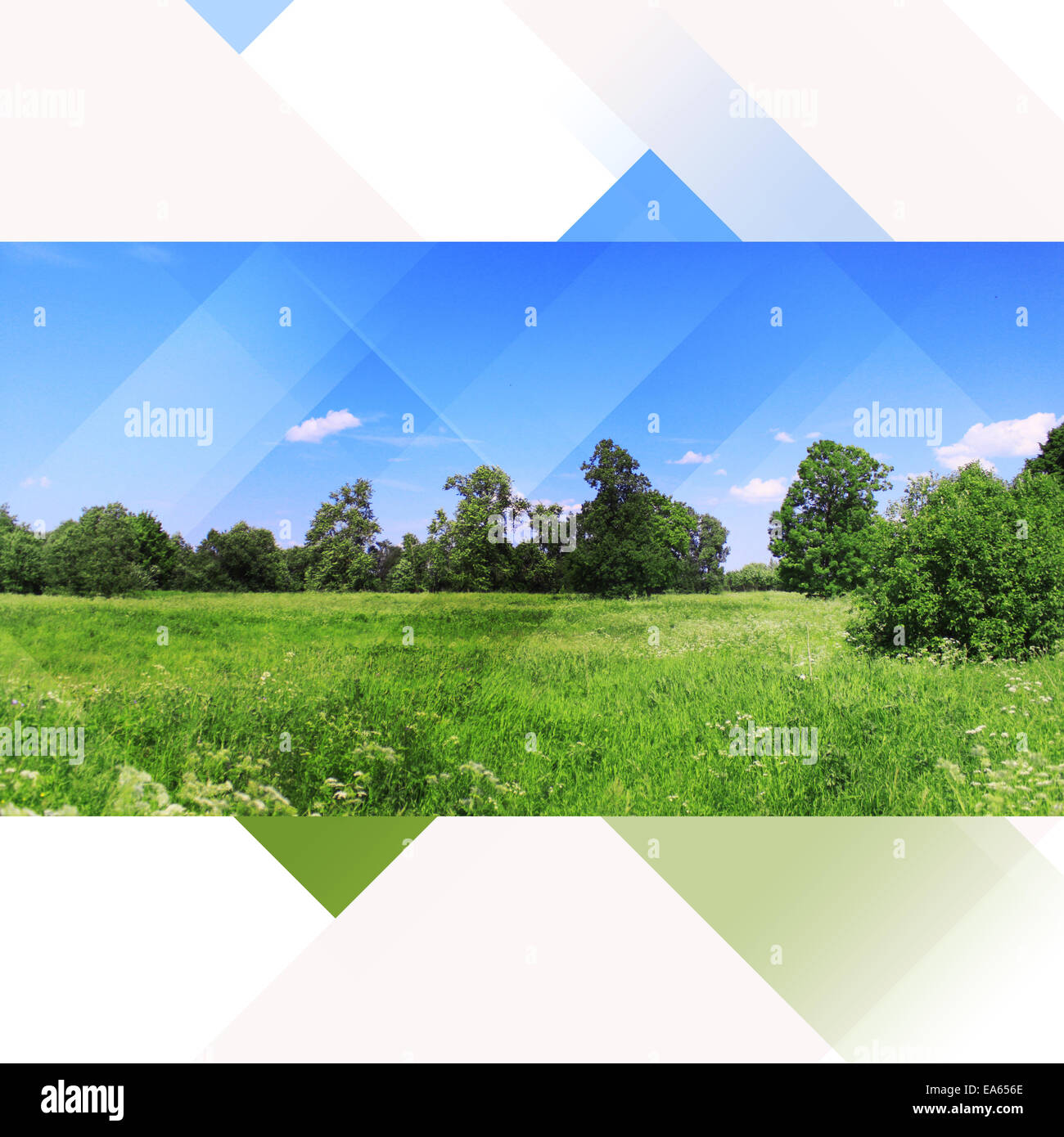 Landscape nature hi-tech collage Stock Photo - Alamy