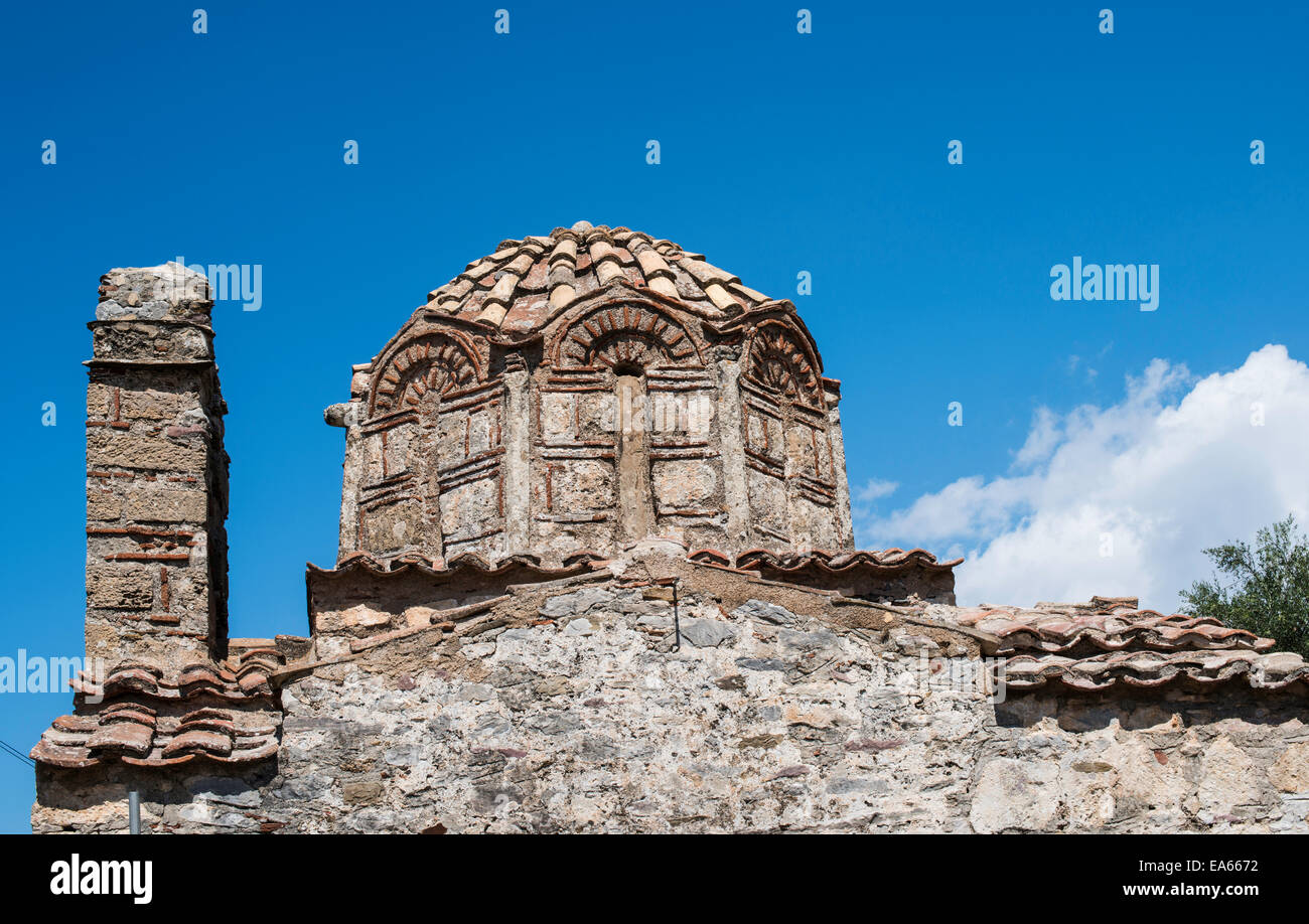 Typical stone made Greek church Stock Photo - Alamy