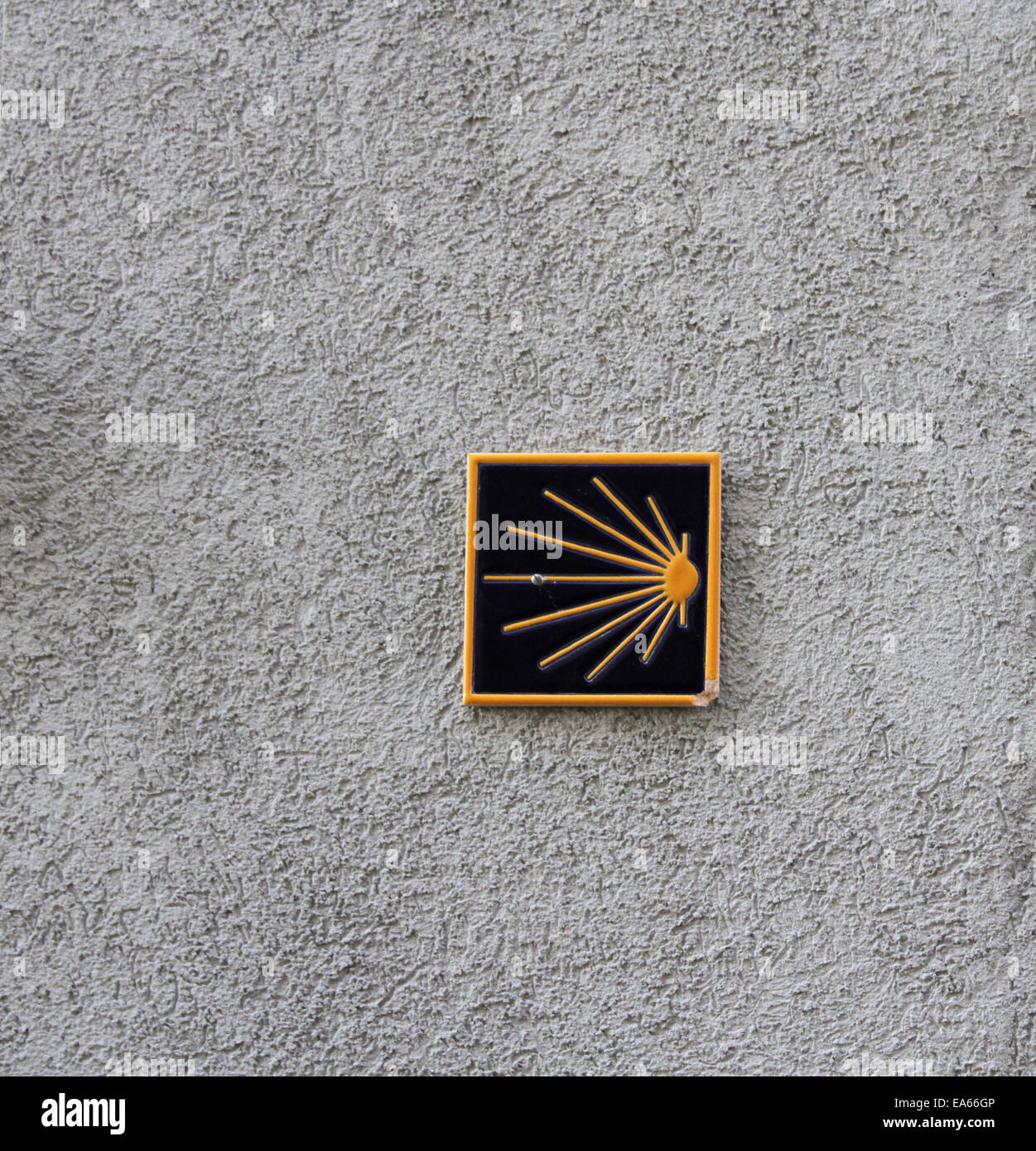 St Jacques de Compostela road sign Stock Photo - Alamy