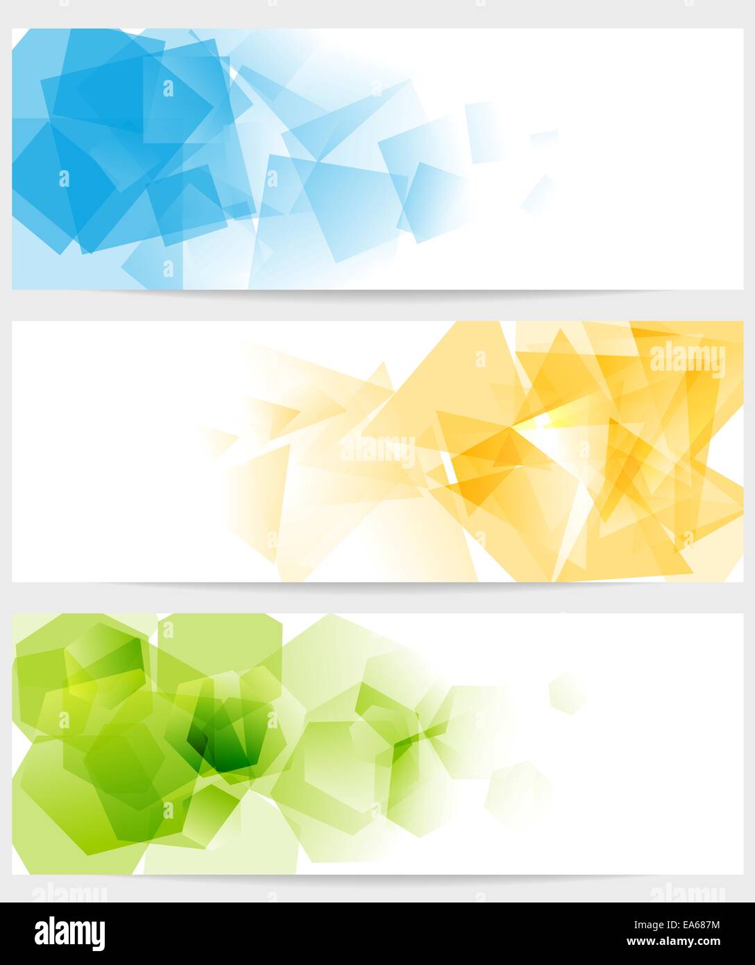 Abstract tech colorful banners Stock Photo - Alamy