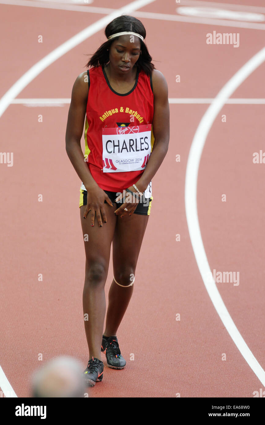 Afia CHARLES of Antigua and Barbuda in the athletics in the womens 400 ...