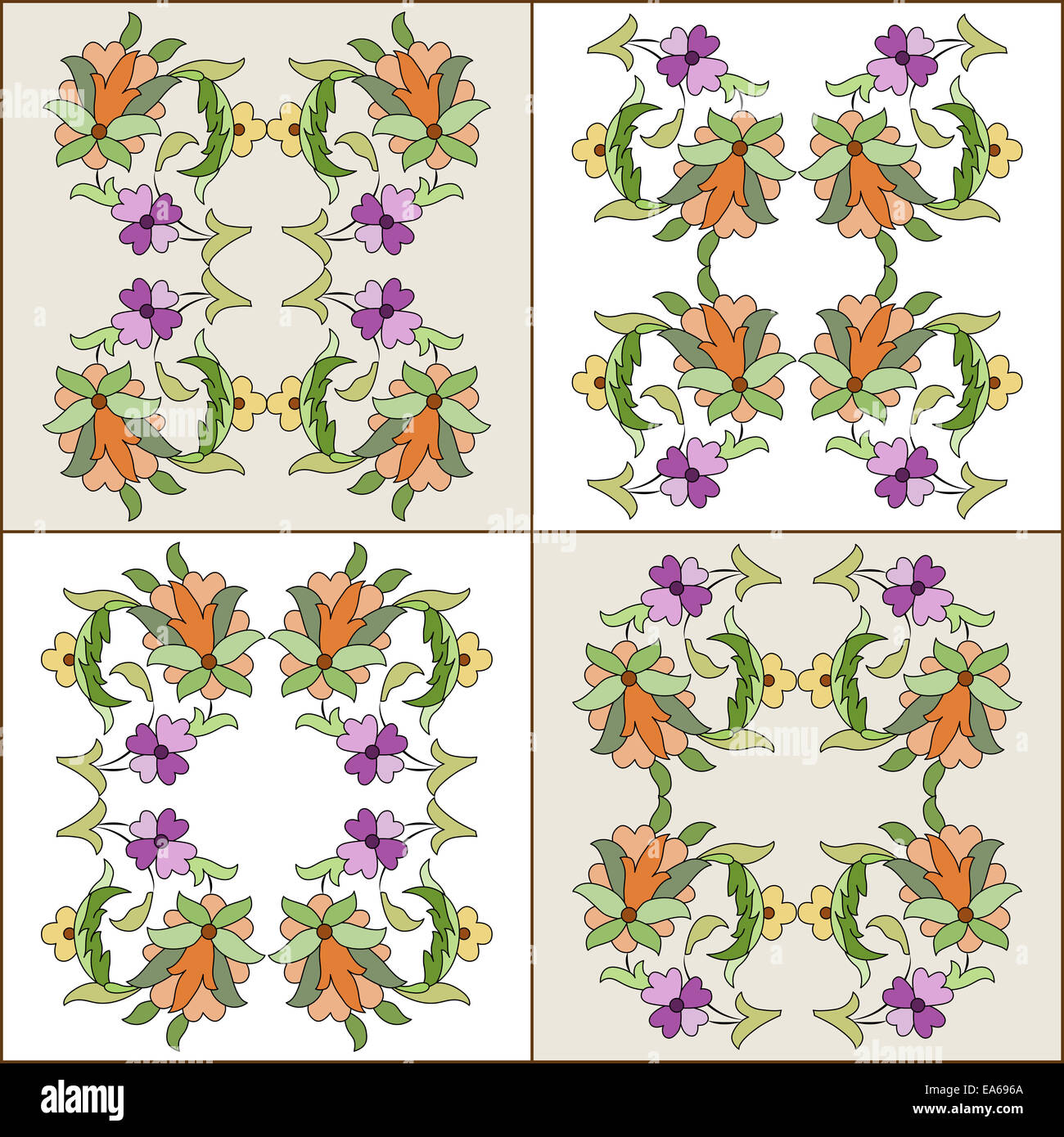 Ottoman motifs design series eighty four Stock Photo - Alamy