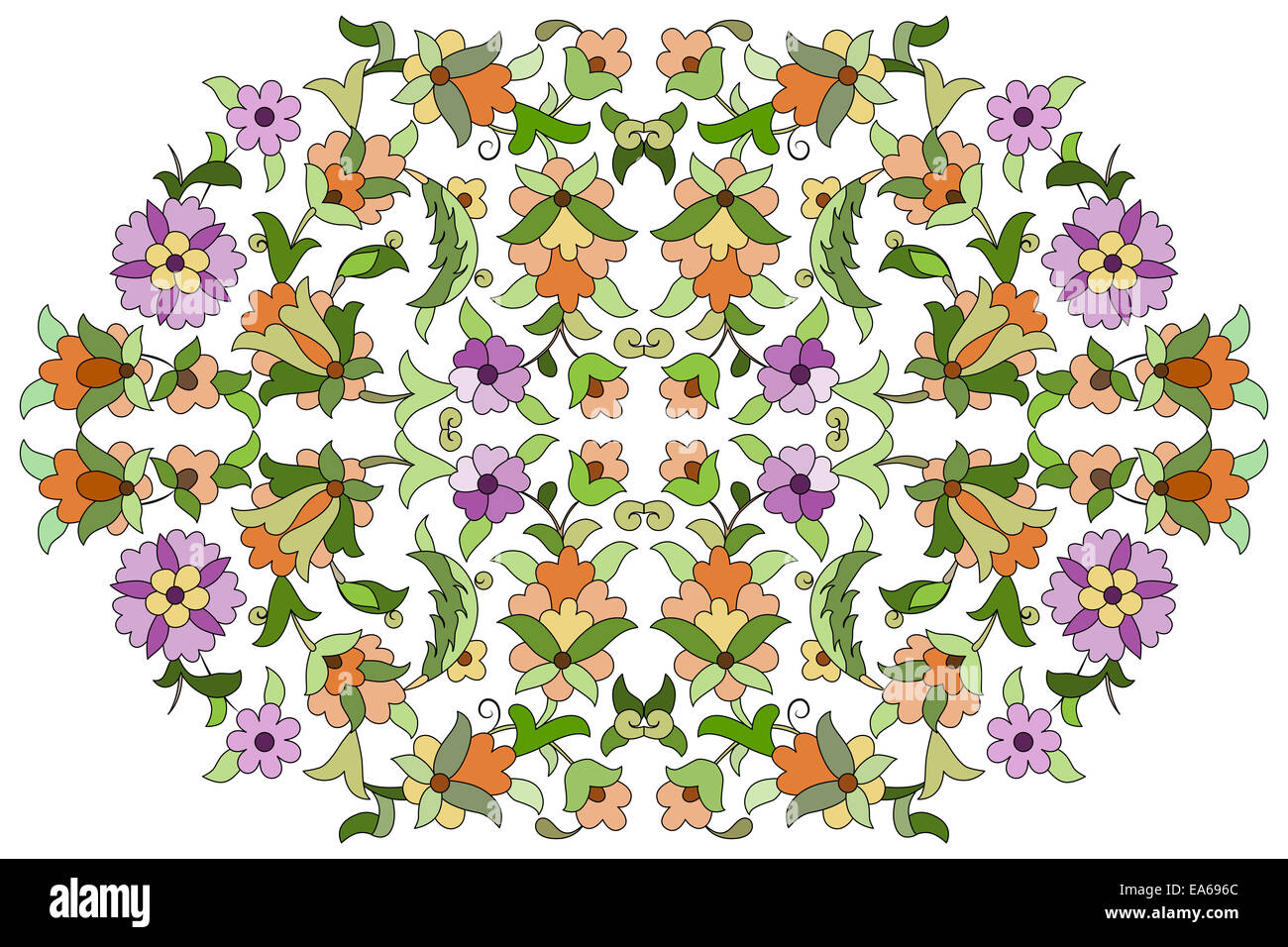 Ottoman motifs design series eighty nine Stock Photo - Alamy