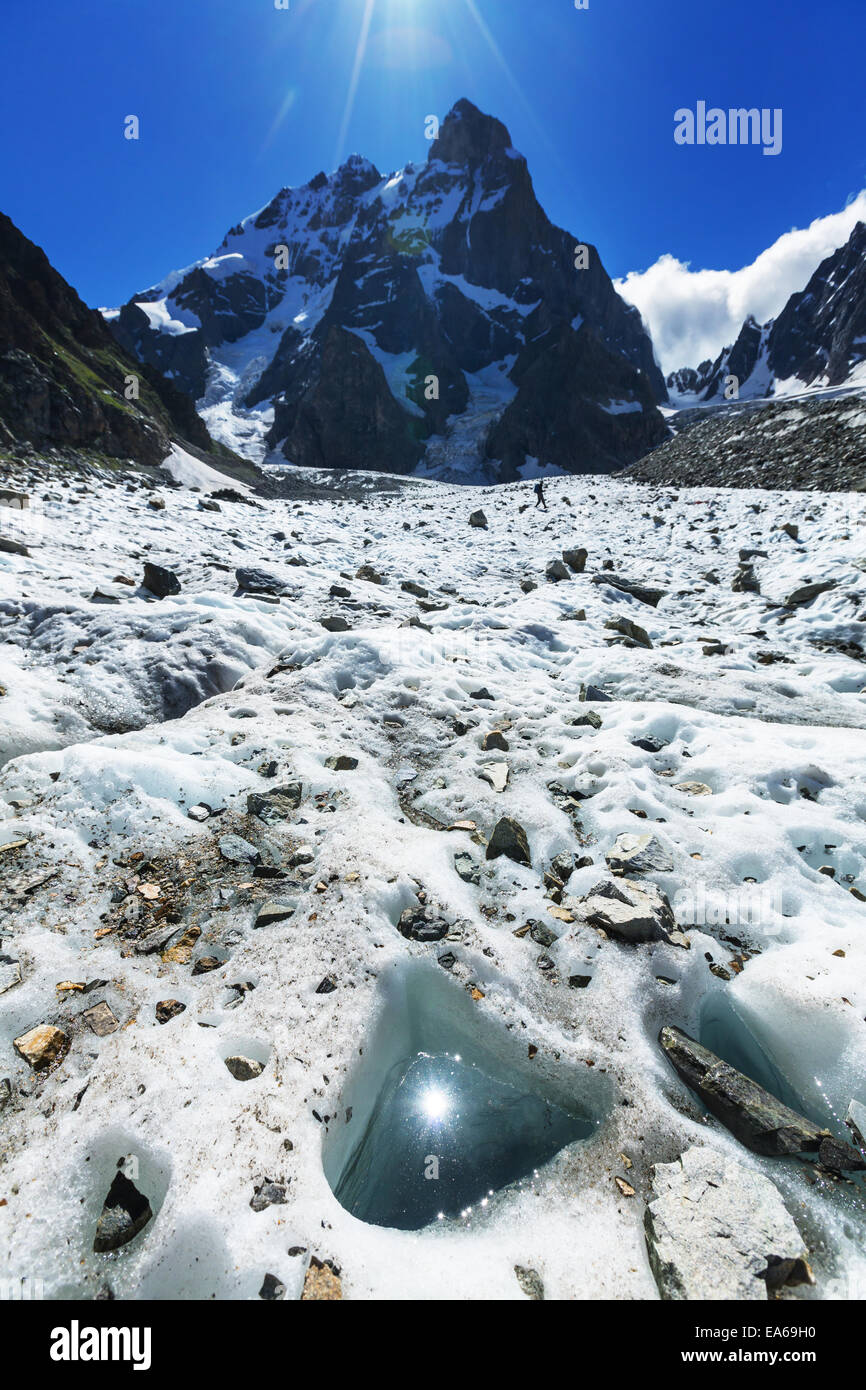 Ushba glacier hi-res stock photography and images - Alamy