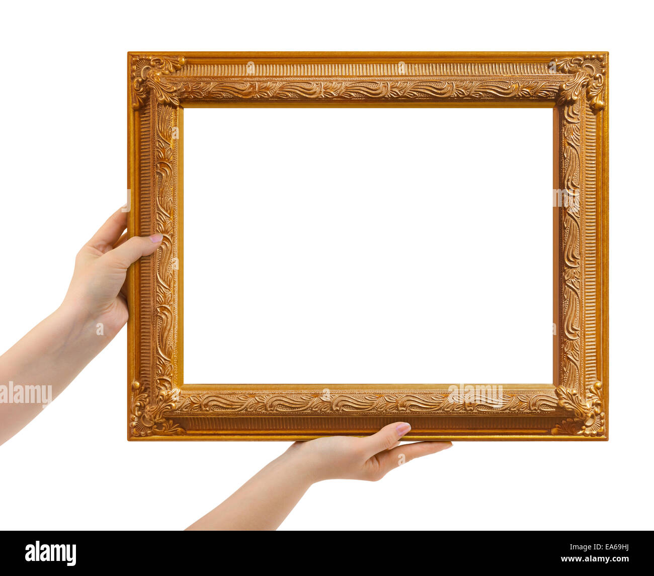 Frame in hands Stock Photo - Alamy