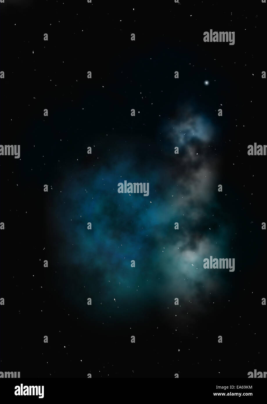 Being shone nebula Stock Photo - Alamy