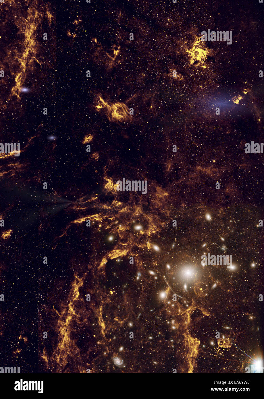 Star field in space and a nebulae Stock Photo - Alamy