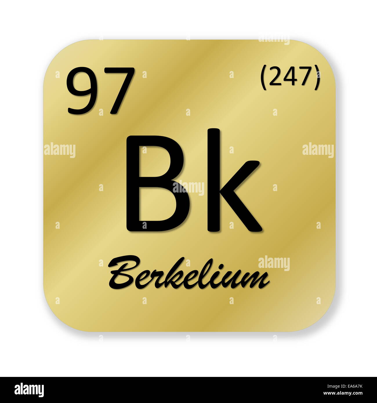 Berkelium element Stock Photo - Alamy