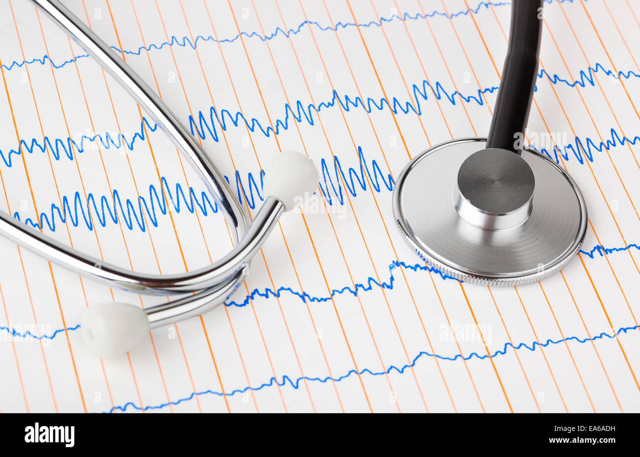 Health stethoscope ecg pulse hi-res stock photography and images - Alamy