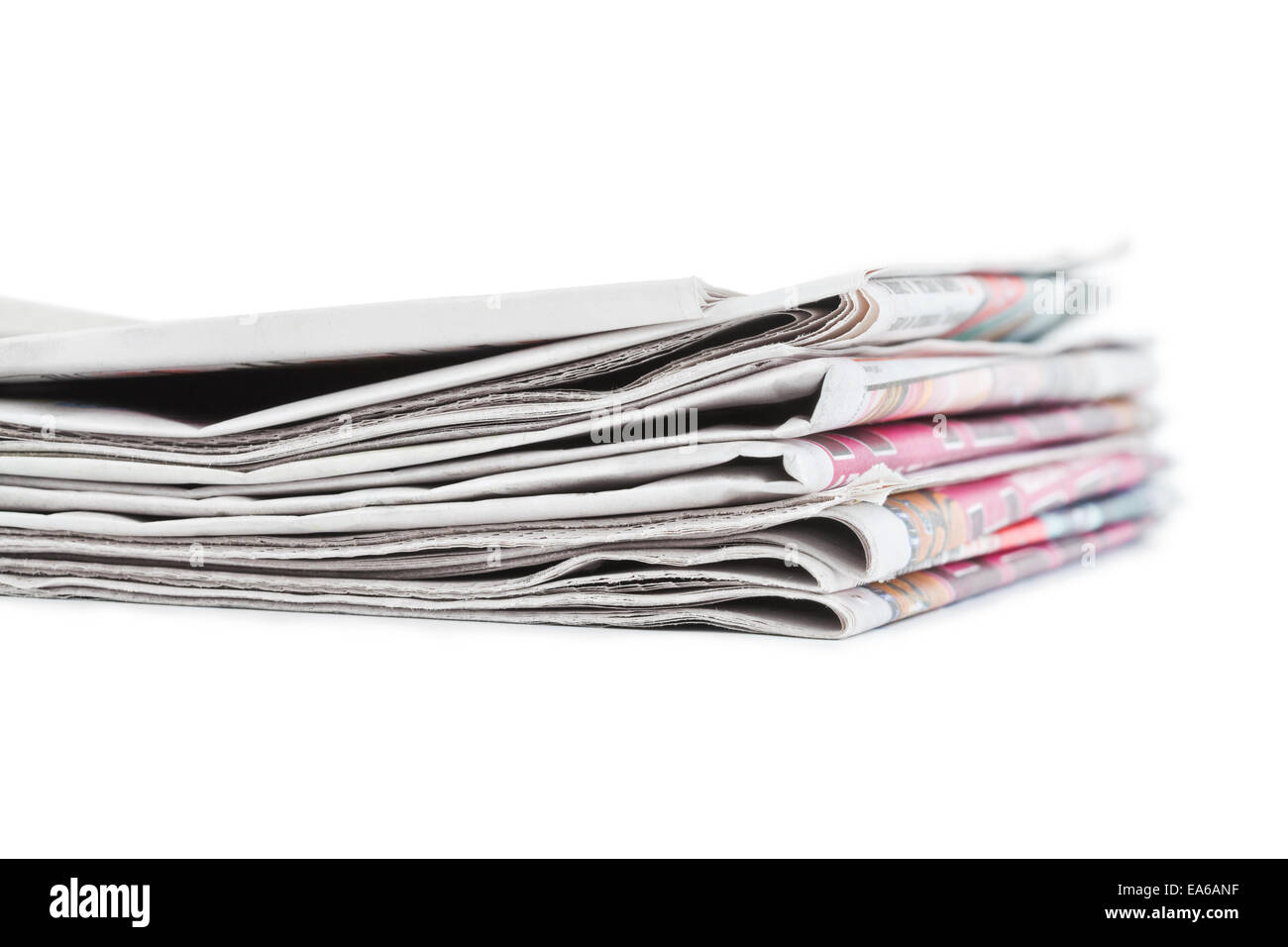 Stack of newspapers Stock Photo - Alamy