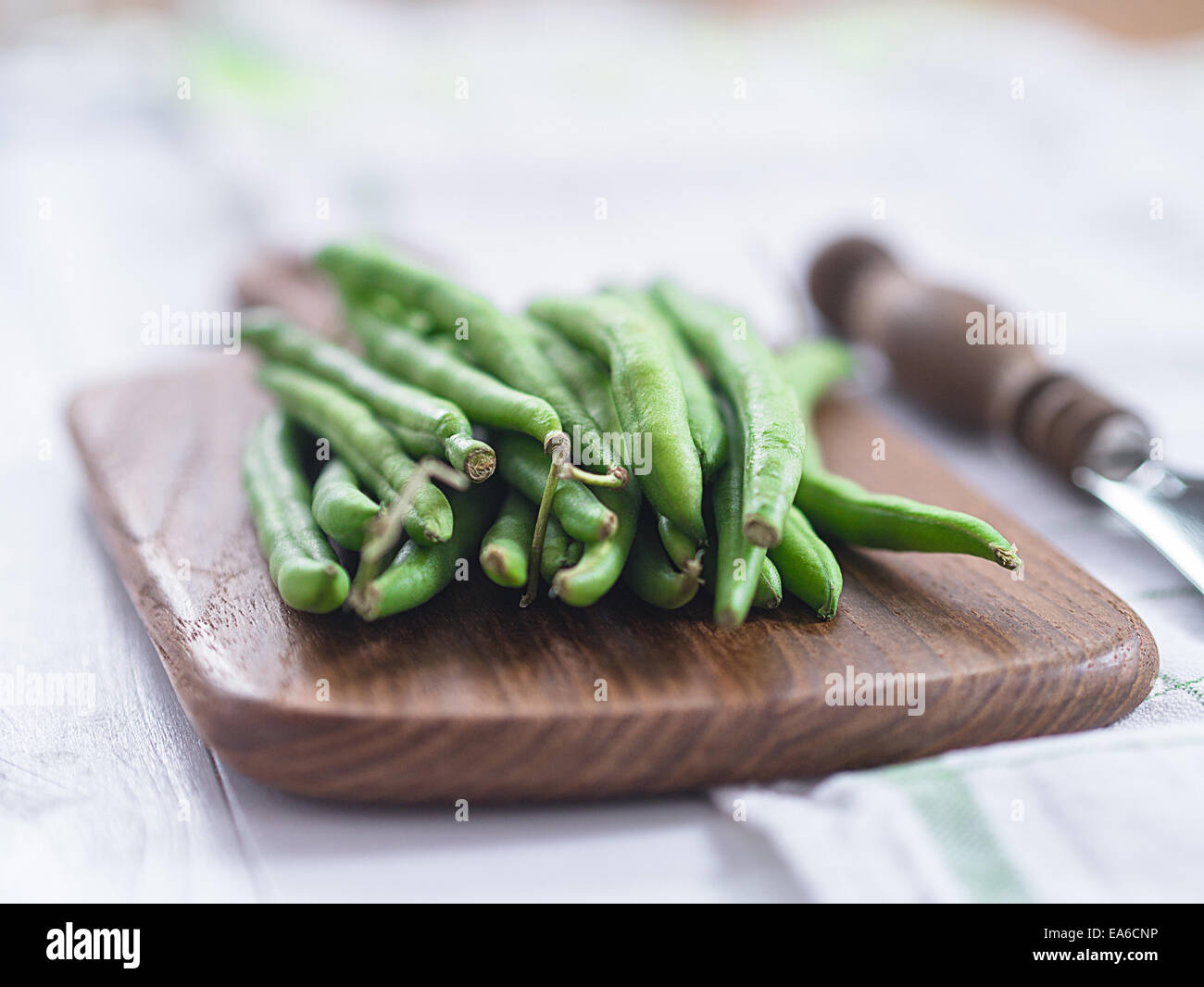 Fresh French beans, raw Stock Photo - Alamy