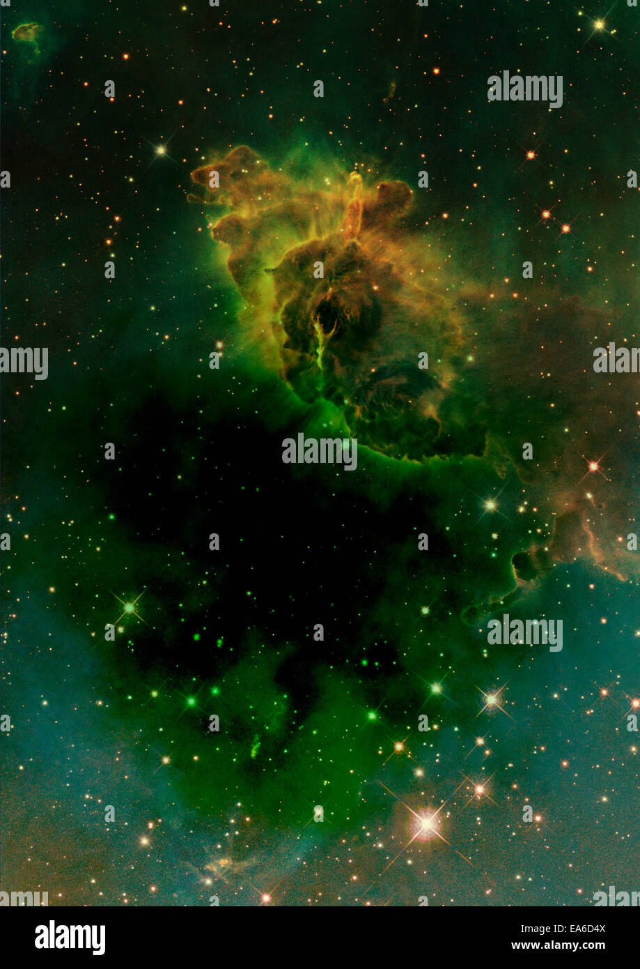 Star field in space and a nebulae Stock Photo - Alamy