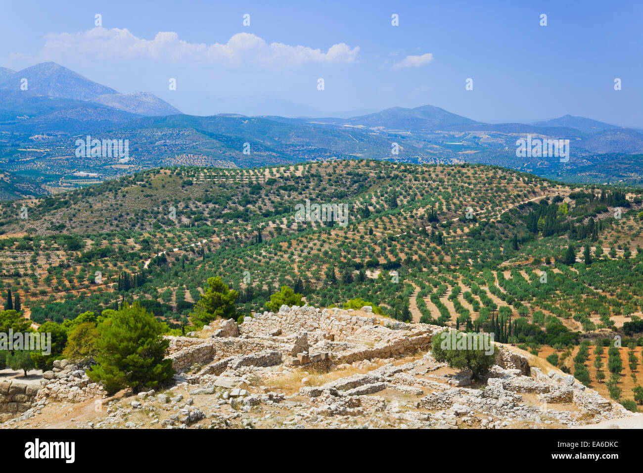 Town Mycenae ruins, Greece Stock Photo - Alamy