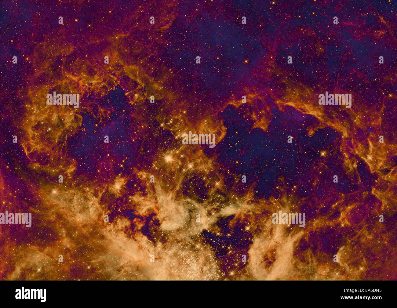 Star field in space and a nebulae Stock Photo - Alamy